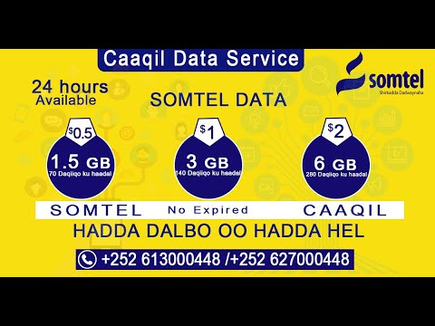 Caaqil Data Service || Somtel Data || Hadda dalbo oo Hadda Hel || # ...