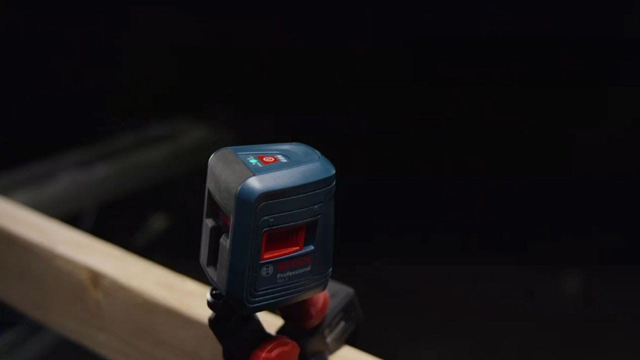 Bosch Self-Leveling Cross Line Laser with Flexible Mount - GLL2 - YouTube