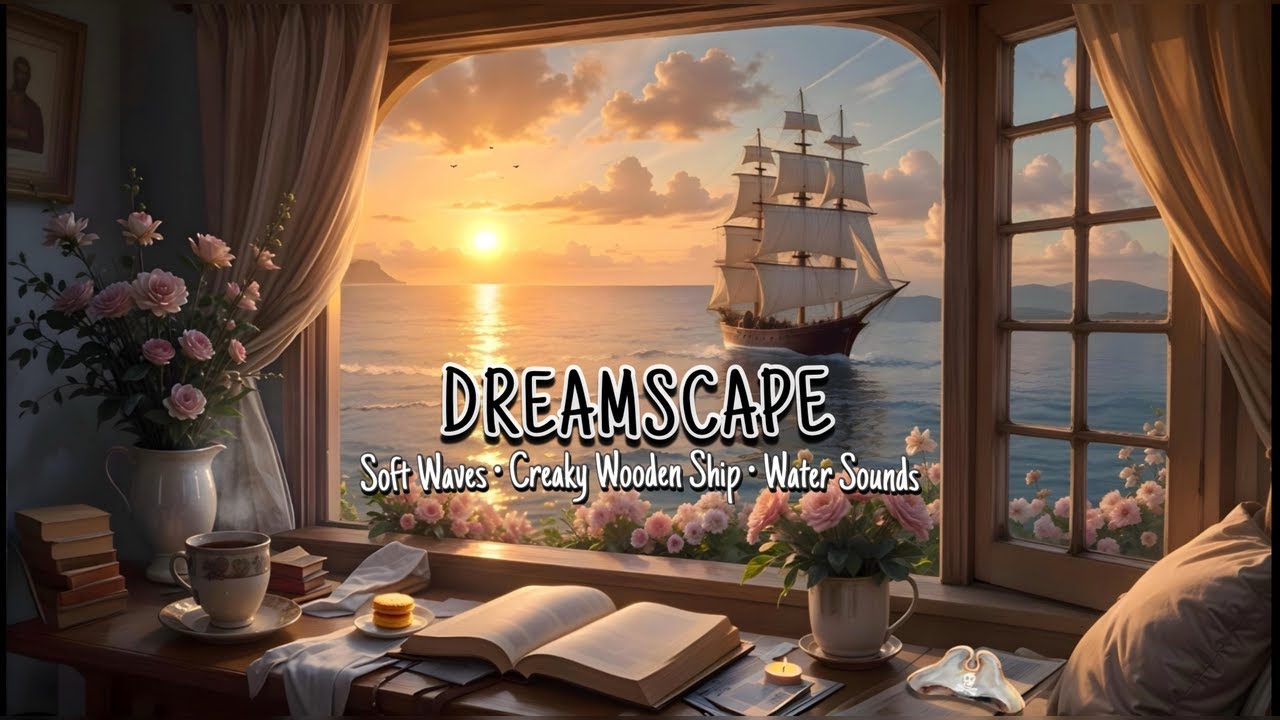 ASMR DREAMSCAPE | Ocean Hideaway at Daybreak: Hypnotic Wooden Ship ...