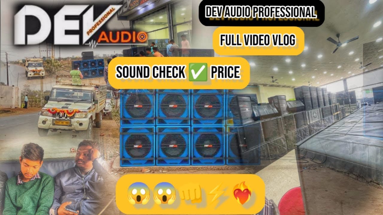 Dev audio professional 🔥sound check vlog🫶🏻@cgrtvlog1037 ...