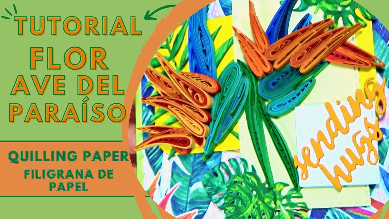 Quilling Paper: Crane Flower | Ave del Paraíso en Filigrana de papel 🌺🌺 ...