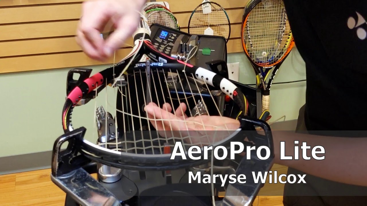 Time Lapse: How to String a Babolat AeroPro Lite Tennis Racquet - YouTube
