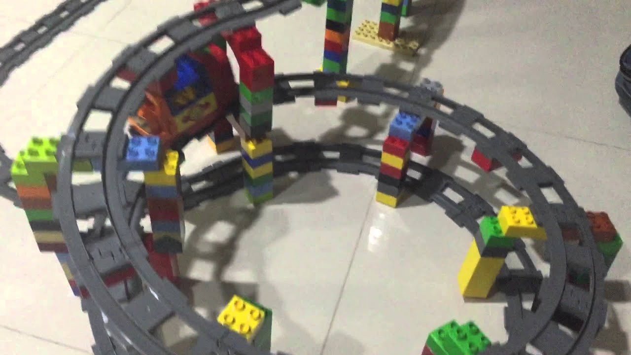 Lego Duplo Train Multilevel Tracks - YouTube