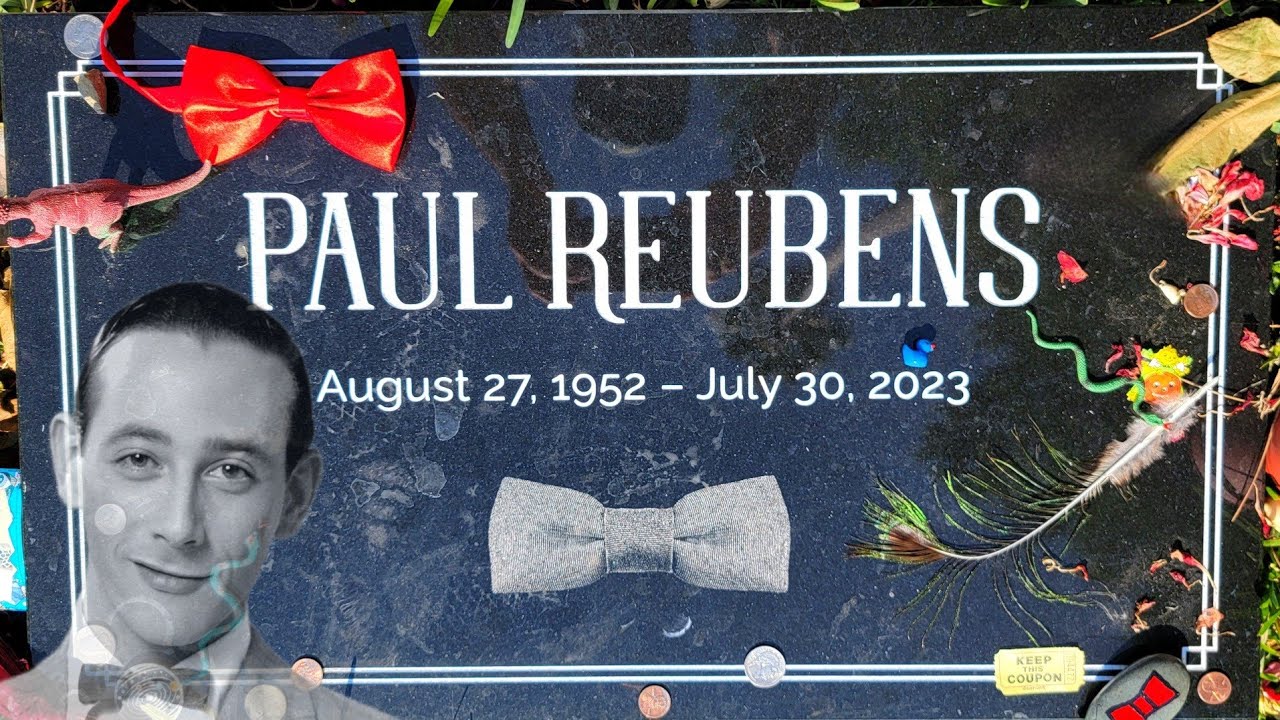 The Grave of Paul Reubens "Pee-Wee Herman" Final Resting Place - YouTube