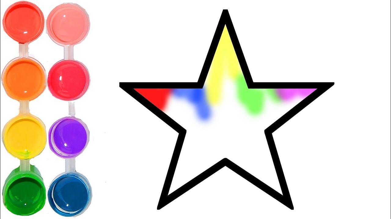How to draw a Star | easy for kids - YouTube