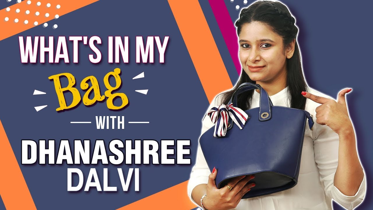 WHAT'S IN MY BAG With Dhanshree Dalvi | Once More | Upcoming Marathi ...