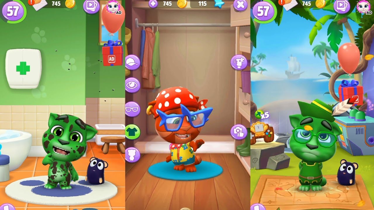 KUCING TOM BERMAIN - Talking Tom - GAME KARTUN ANAK - YouTube