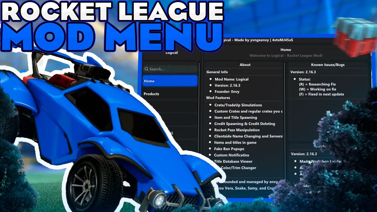 "GREAT" Mod Menu - Rocket League | Best Mod For Rocket League | Many ...