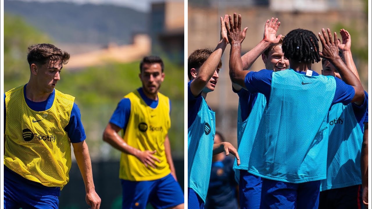 Fc Barcelona training today - YouTube