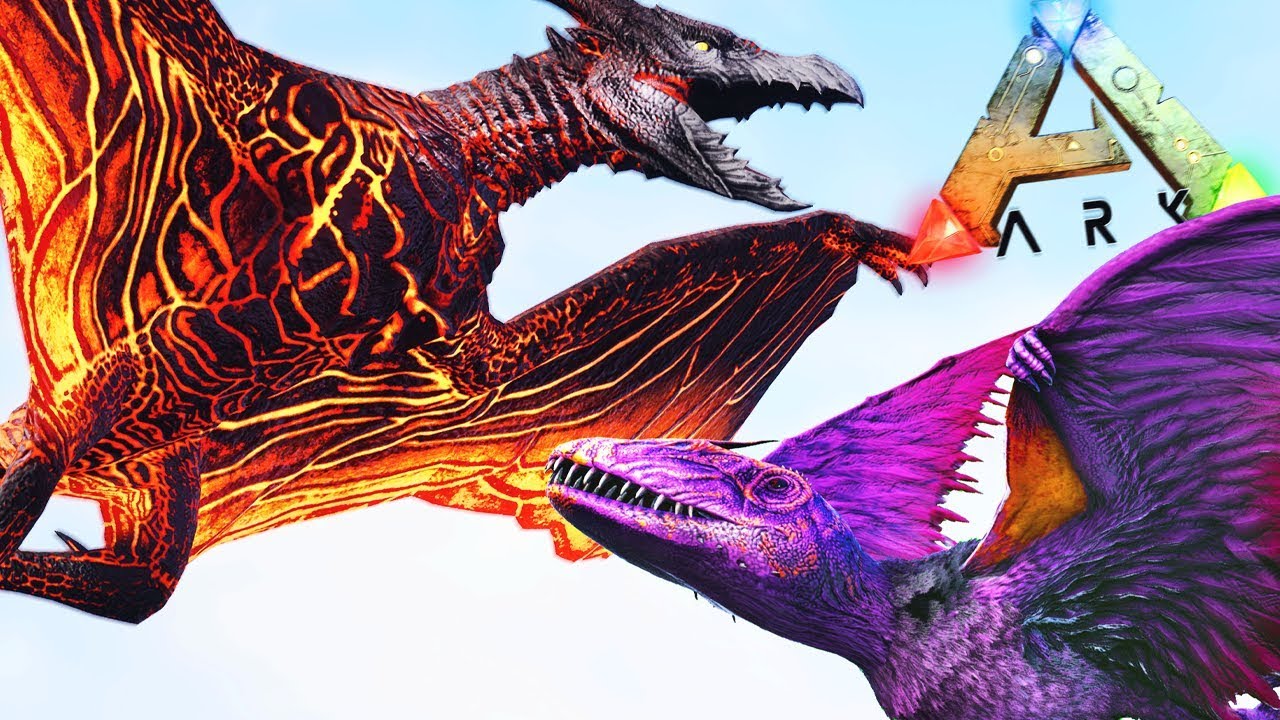 ARK X: New TITAN BOSS Dino Challenges Godzilla Monster RODAN For Map ...