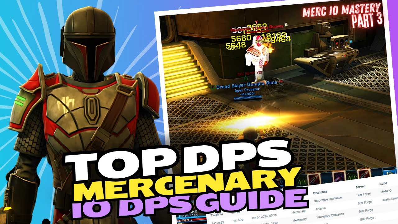 SWTOR: Mercenary IO Build Part 3 - Master Leaderboards & Top DPS 2025 ...