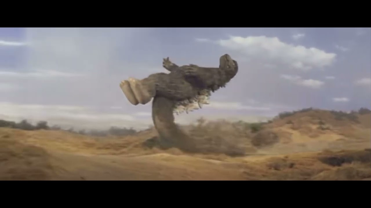 Dropkick scene (GODZILLA VS MEGALON) - YouTube