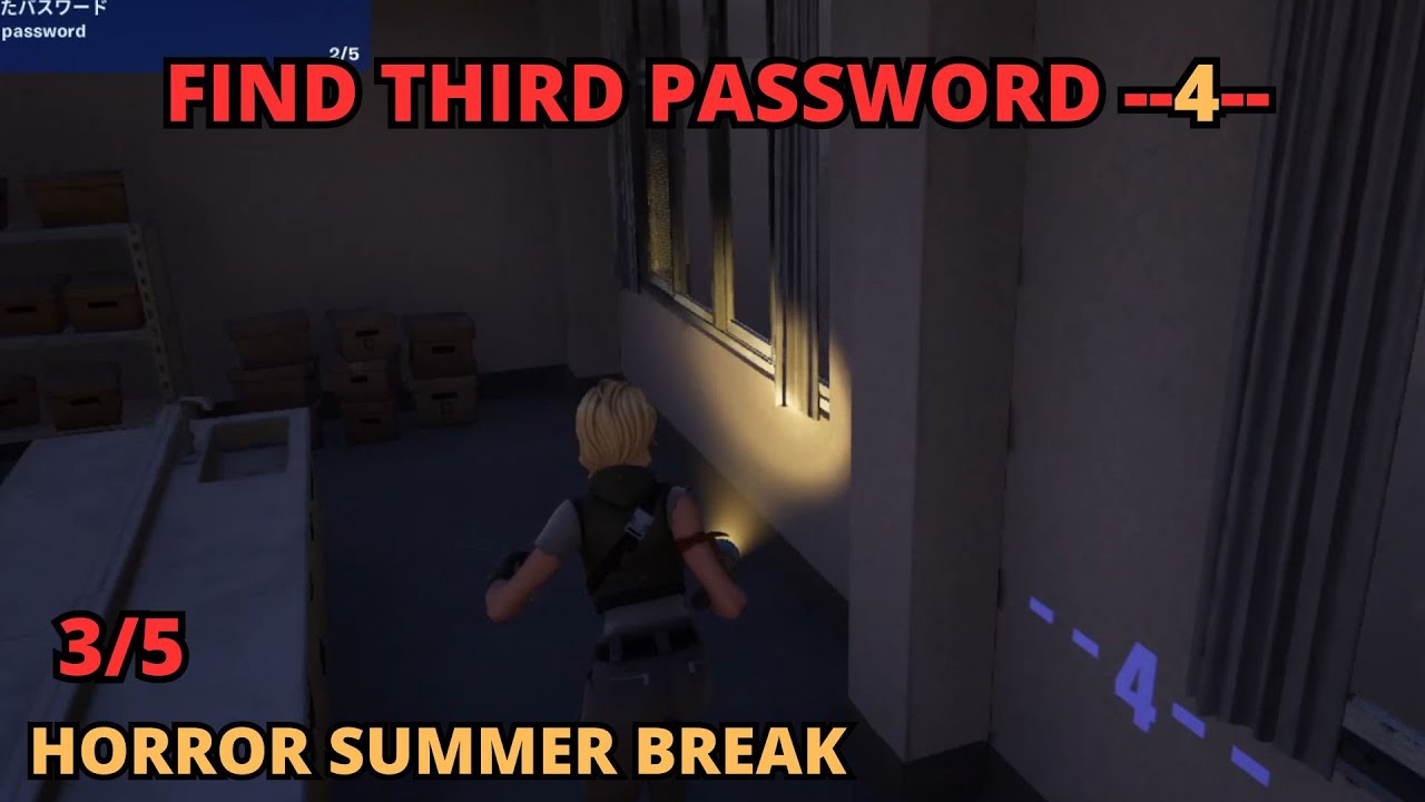 HOW TO FIND THIRD CODE --4-- PASSWORD QUEST HORROR SUMMER BREAK ...