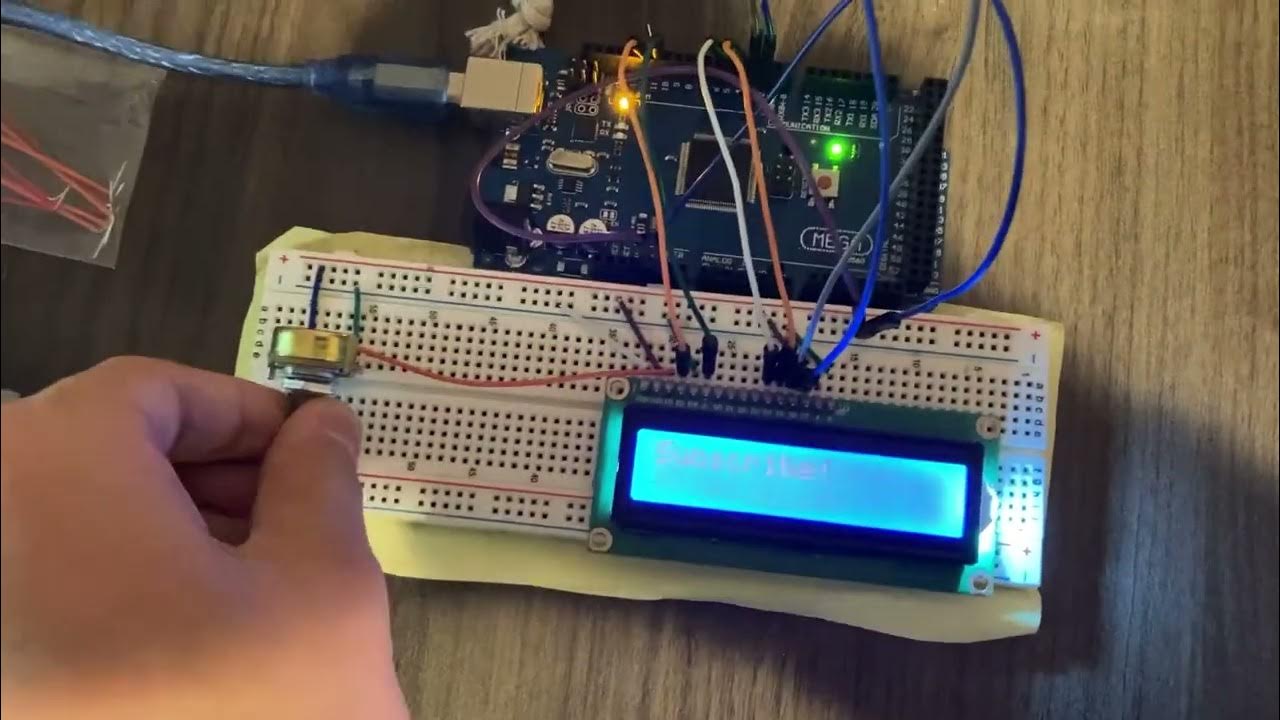 LCD display w/ potentiometer - YouTube