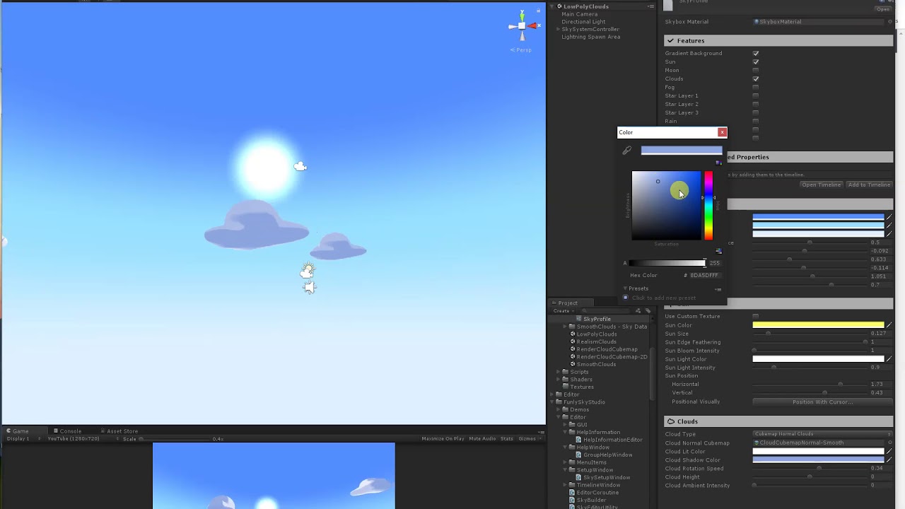Sky Studio - Custom Cloud Cubemap with Normal Lighting - YouTube