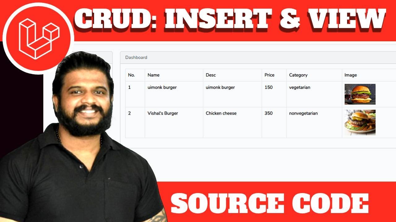Ep18 Laravel Crud Insert And View Tutorials With Source Code Youtube 9506