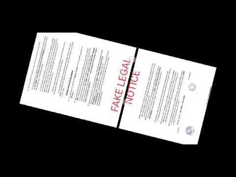 Sending Fake Legal notice to deposit money, blackmailing and ...