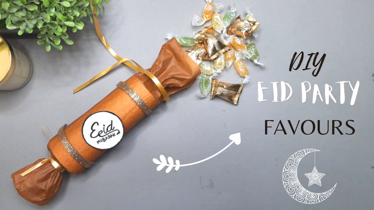 DIY Eid Party Favours 🍬🍭| DIY Eid Treat Box | How to make a Paper Candy ...