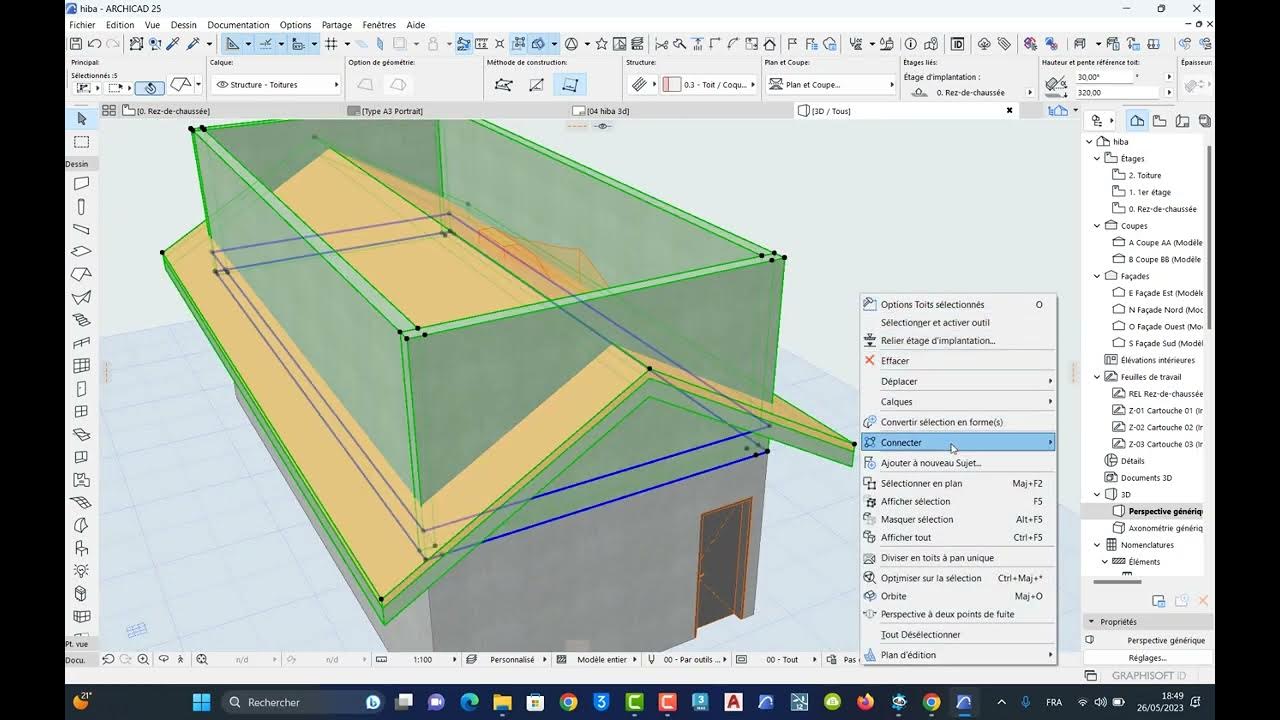 archicad #toiture tuile# - YouTube