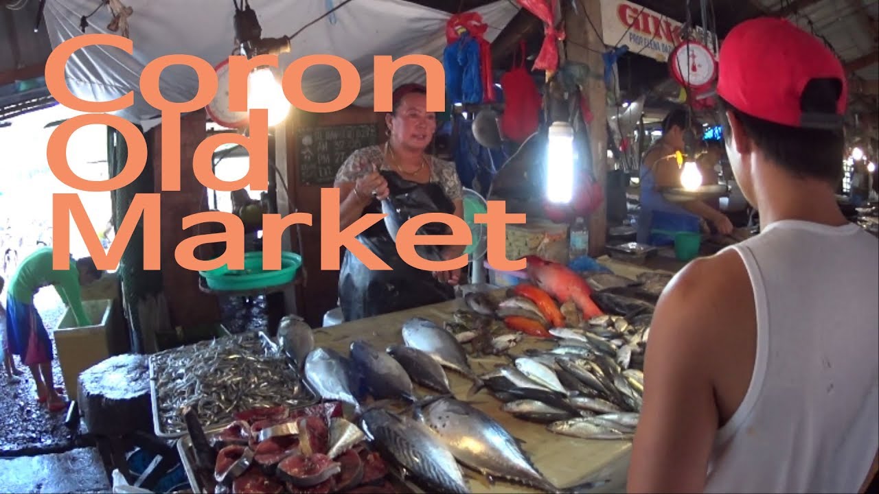 CORON, PALAWAN, CORON TOWN "old market" JUST WALKING(PHILIPPINE)(코론 팔라완 ...