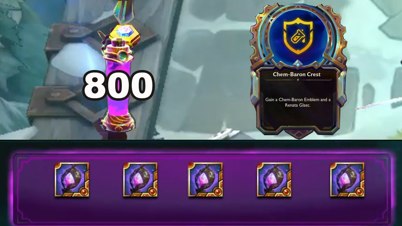 I hit "Chem-Baron Crest" and then managed to stack up 800 charges ...