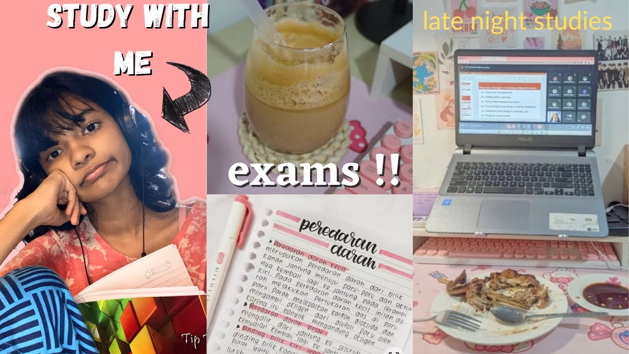 Exam Week Study Vlog l Lots of studying and eating 📚 Busy and ...