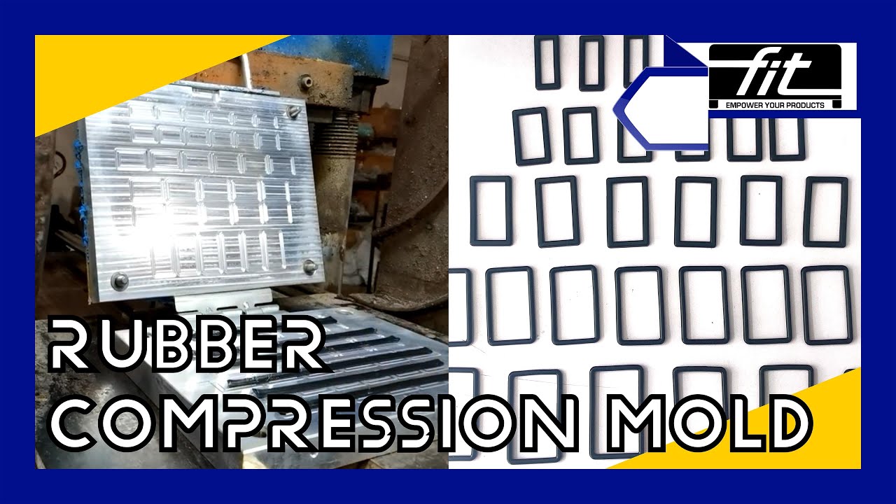 Molded Rectangular O Rings with Aluminum Rubber Compression Mold - YouTube