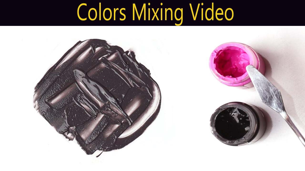 How To Mix Baby Pink And Black Make Signal Black Color - YouTube