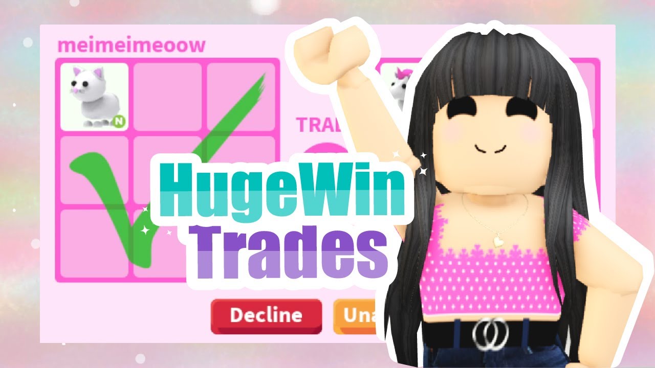 3 Big Win Trades for Neon Snow Cat 😱 | Adopt Me Trading - YouTube