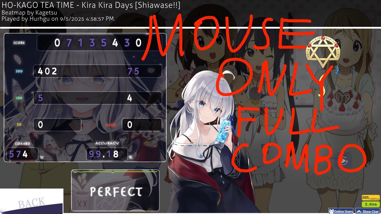 MOUSE ONLY FULL COMBO WITH 99.18% ACCURACY | Kira Kira Days | - YouTube