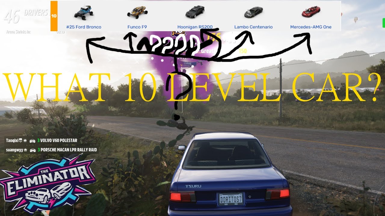 RARE: LEVEL 10 CAR DROP | FORZA HORIZON 5 | ELIMINATOR-4 - YouTube
