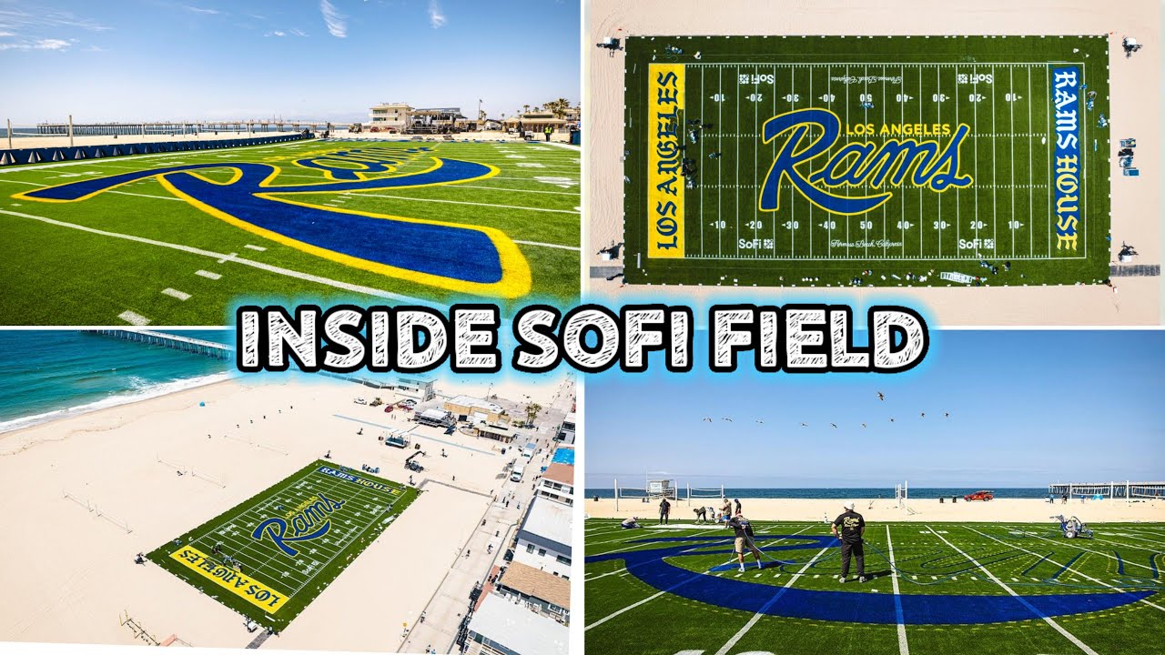 BEAUTIFUL! Inside SoFi Field at Hermosa Beach Ahead of NFL Rams Draft ...