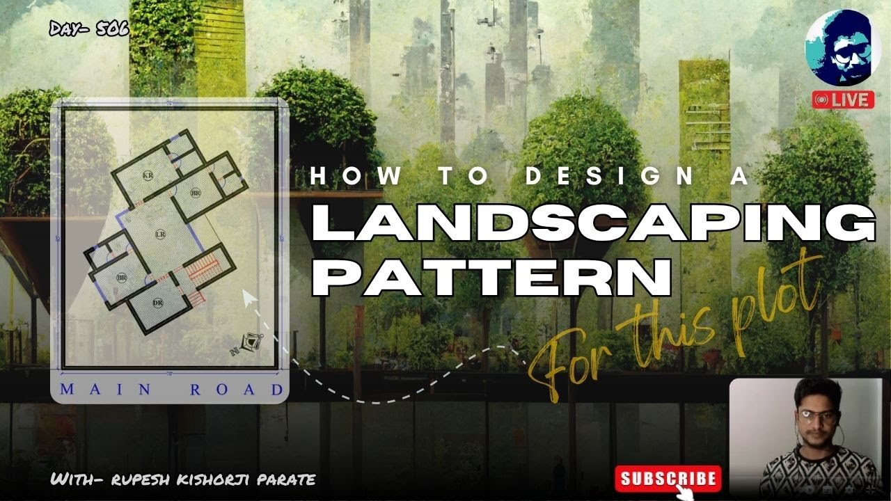 Landscaping Pattern Design for 70'x85' Plot | How to design landscape ...