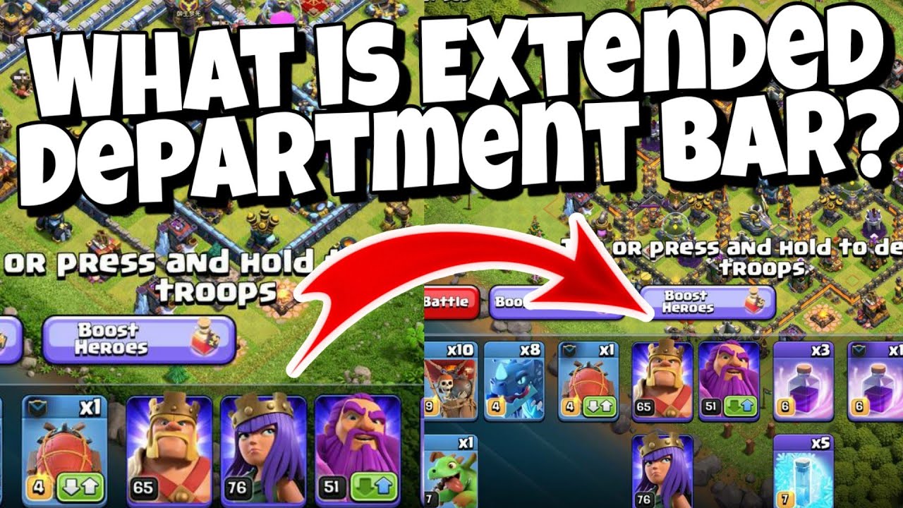 What is Extended deployment bar in COC | How to activate Extended ...