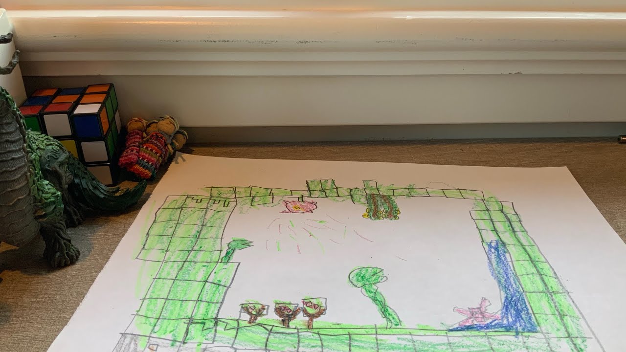 How to draw Minecraft 1.17 lush caves - YouTube