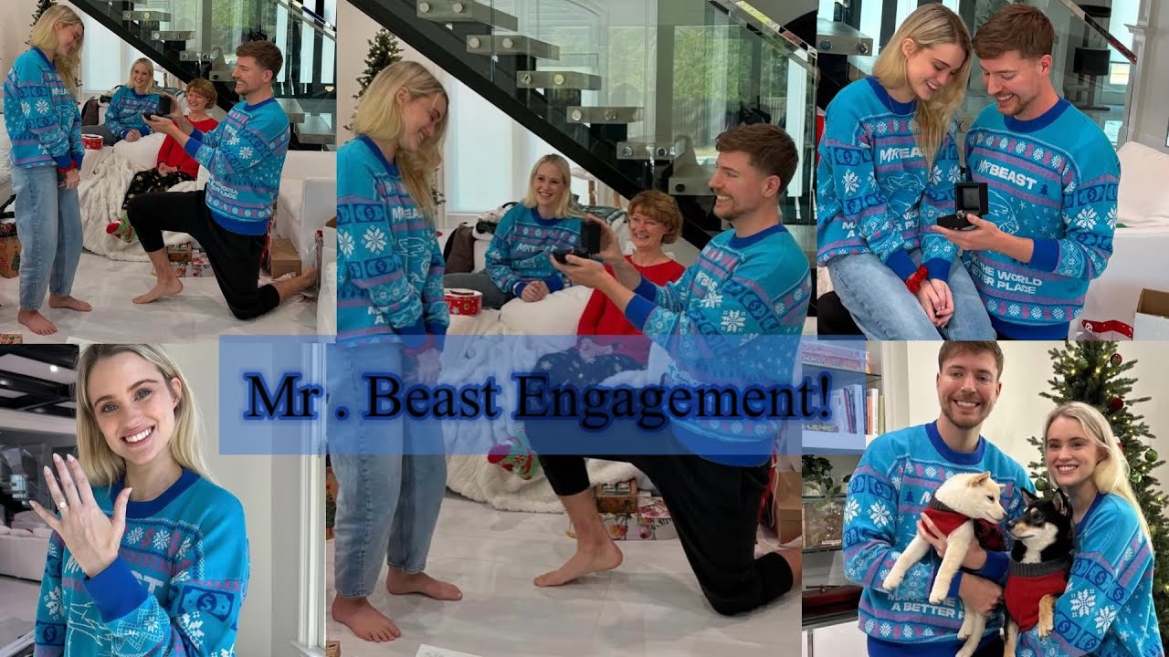|| Mr.Beast Engagement!💍|| Couple of 2K25🔥|| #mrbeast #engagement # ...