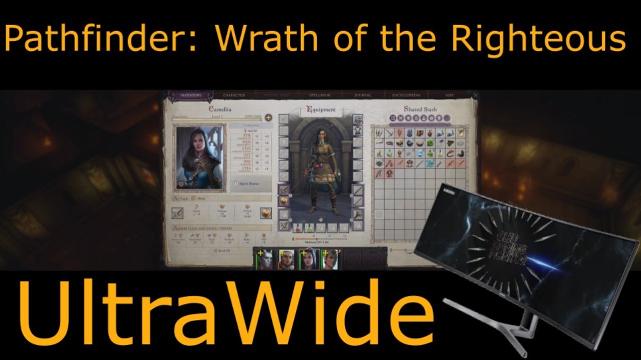 'Pathfinder Wrath Of The Righteous' at 3840*1080 32:9 4K SAMSUNG 49 ...