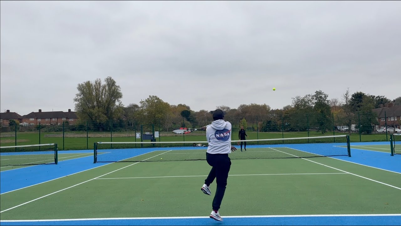 TENNIS BEGINNER - 3rd RALLY PRACTICE SESSION (LONDON) - YouTube