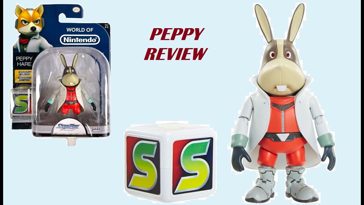 World of nintendo Star fox Peppy Hare FIGURA DE ACCIÓN REVISIÓN EN ...