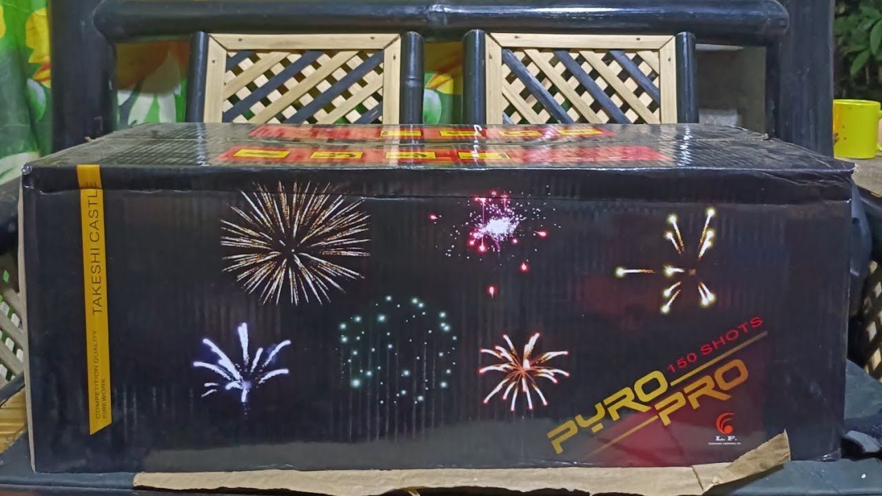 Takeshi Castle Pyro Pro by Legendary Fireworks 150 shots || New Years ...