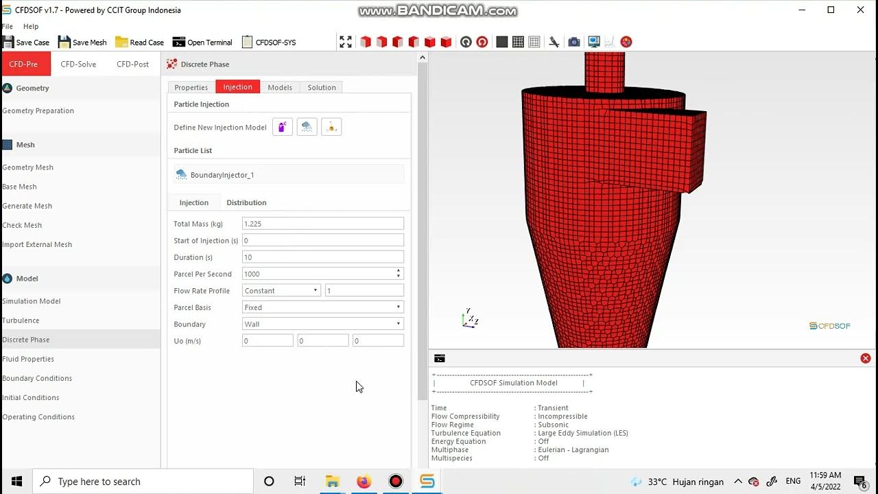 CFD Simulation of Cyclone Separator Using CFDSOF #Part2/3 - YouTube