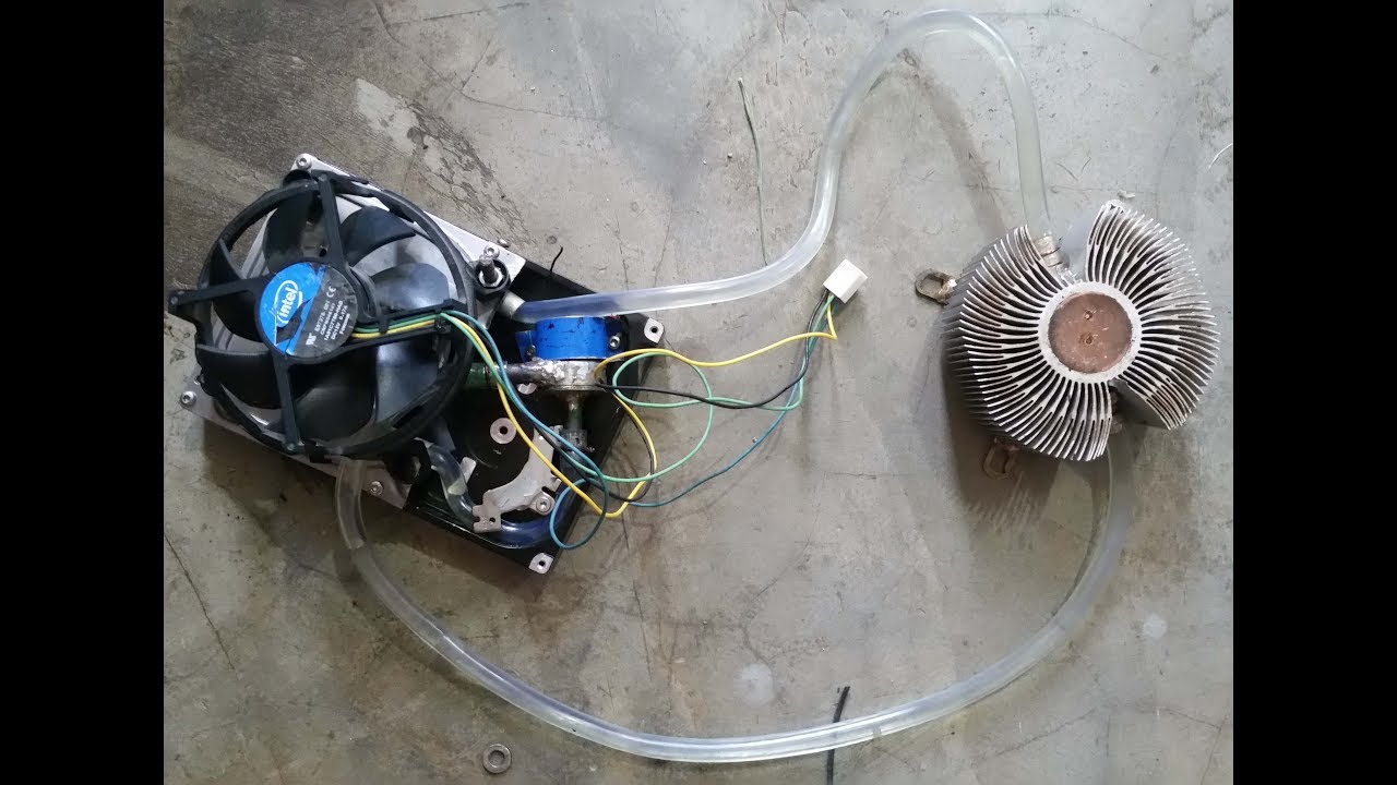 Home made best water cooler for desktop computer using old useless ...