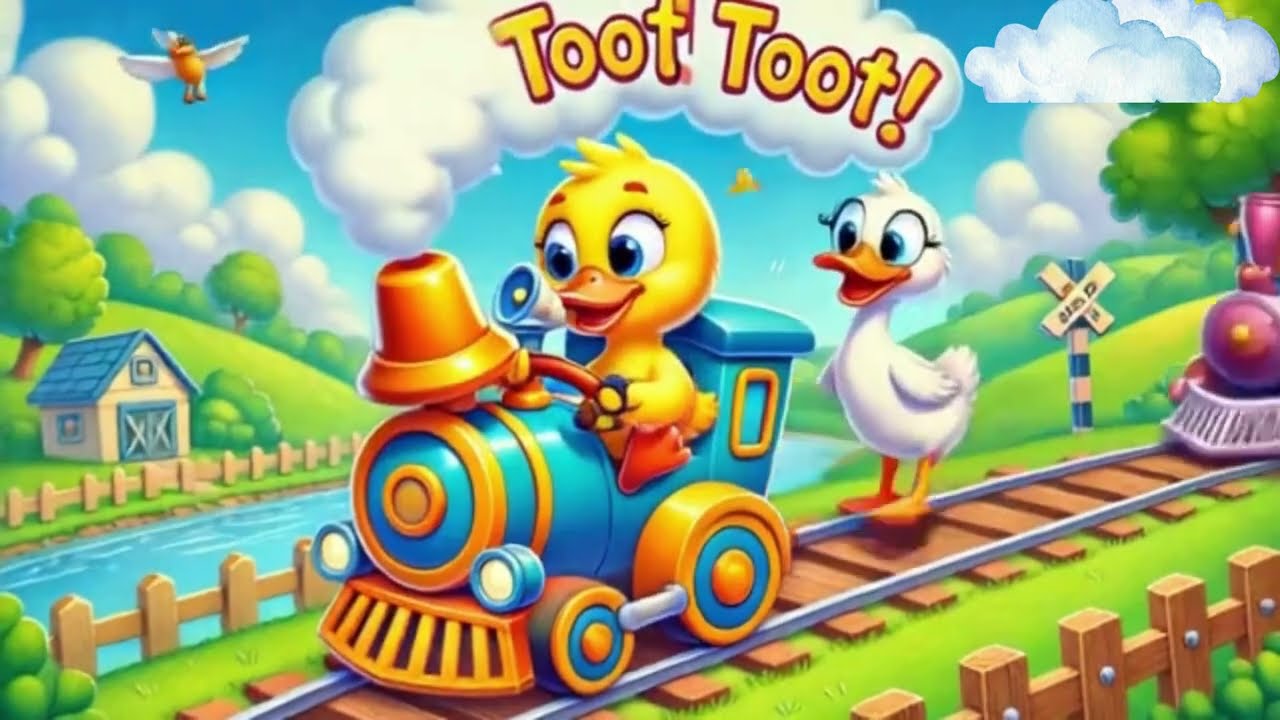 Five Little Ducks choo choo Train Adventure Adventure |Ai Animated ...