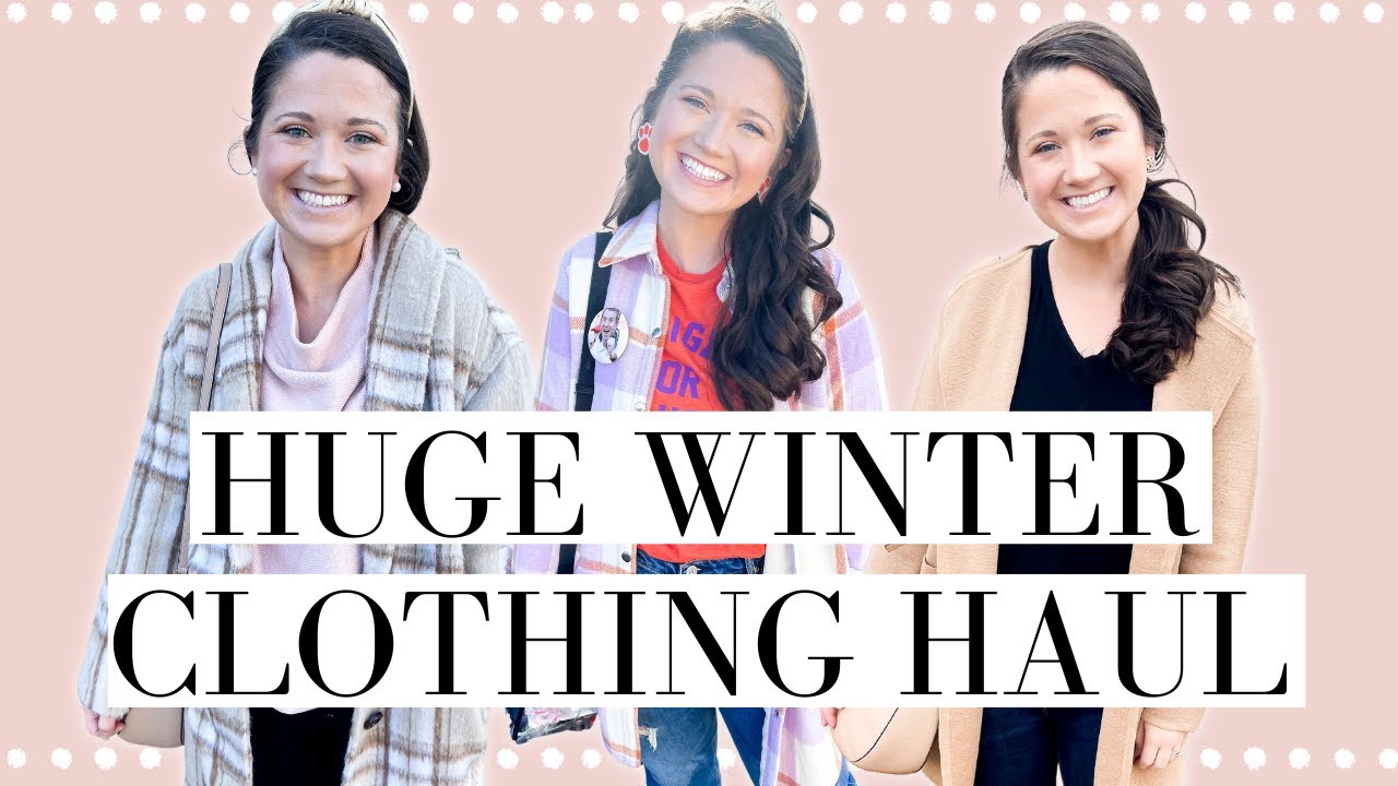 HUGE WINTER CLOTHING HAUL / What's New In My Wardrobe - YouTube