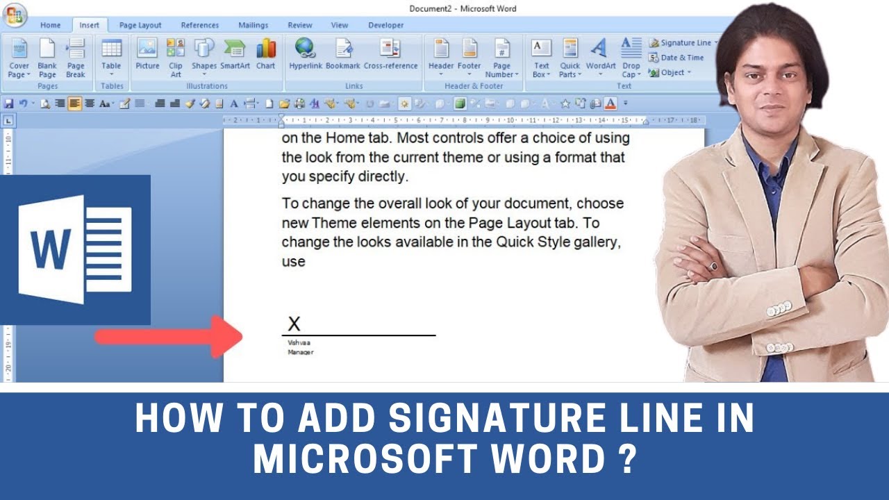 How To Add Signature Line In Microsoft Word YouTube How To Add Signature Line In Microsoft Word YouTube