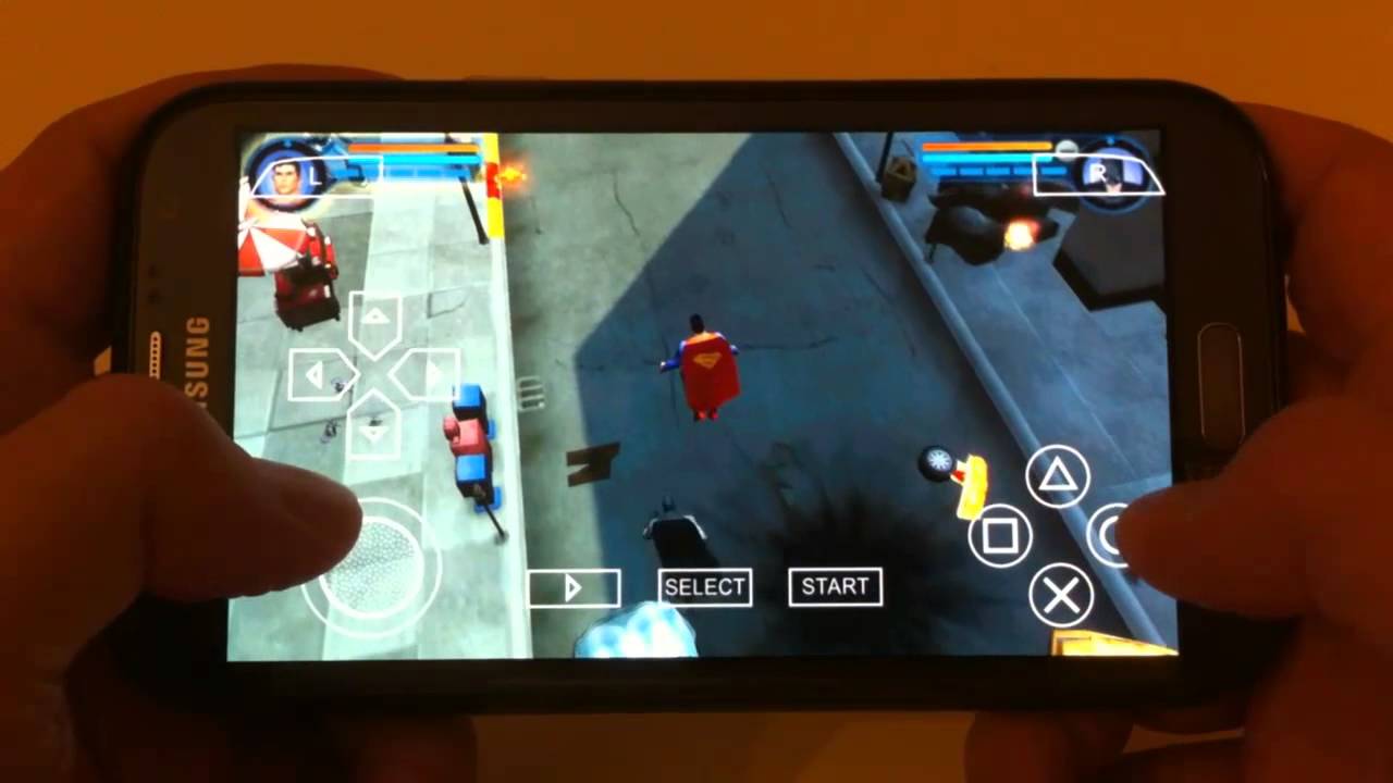 [PPSSPP Emulator] Justice League Heroes for Sony PSP on Android Samsung ...