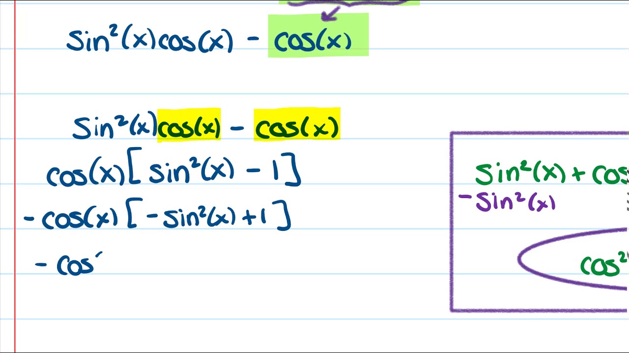5.1 Trig Identities Example 5 - YouTube