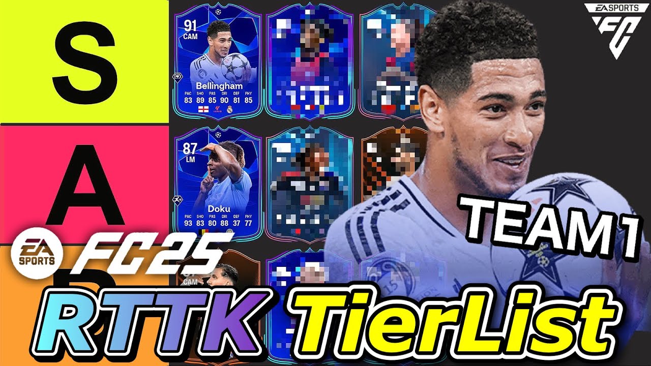 【FC25】RTTK TEAM1全選手評価TIERLIST！【ティアリスト】 - YouTube