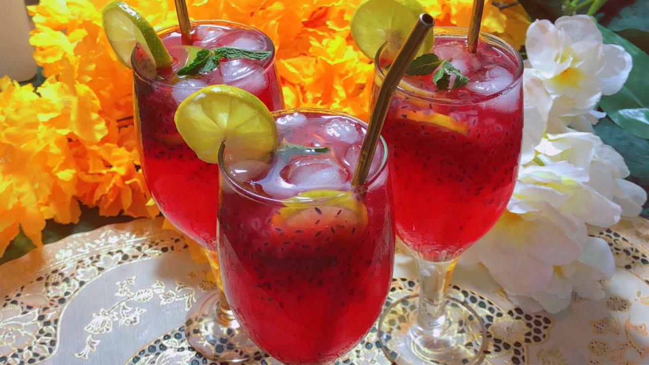 Today’s recipe Eid Special Welcome Drink Recipe | Rooh Afza Lemon Drink ...