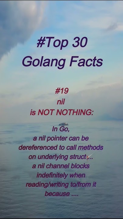why nil isn't NULL??#golang #shorts - YouTube